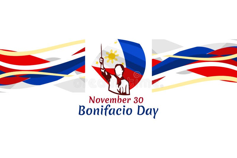 November 30, Happy Bonifacio Day Vector Illustration. Stock Vector ...