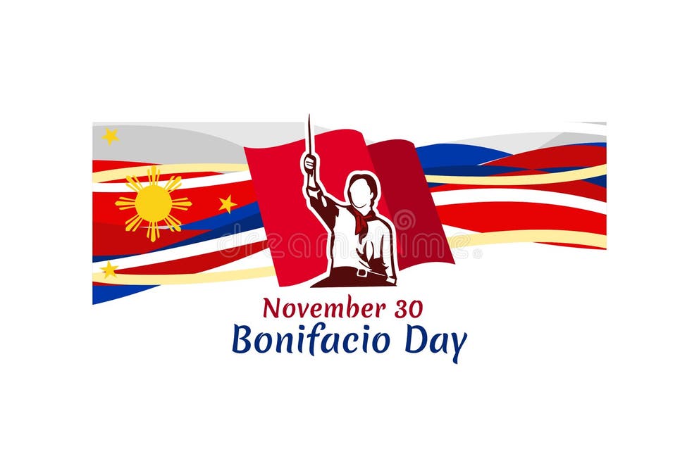 November 30, Happy Bonifacio Day Vector Illustration. Stock Vector ...