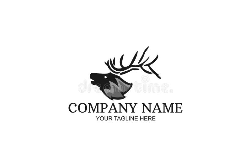 Deer Animal Company Logo Vector Illustration. Suitable for Business ...