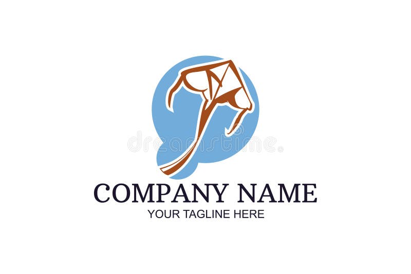 Flying Kite Company Logo Vector Illustration. Suitable for Business ...
