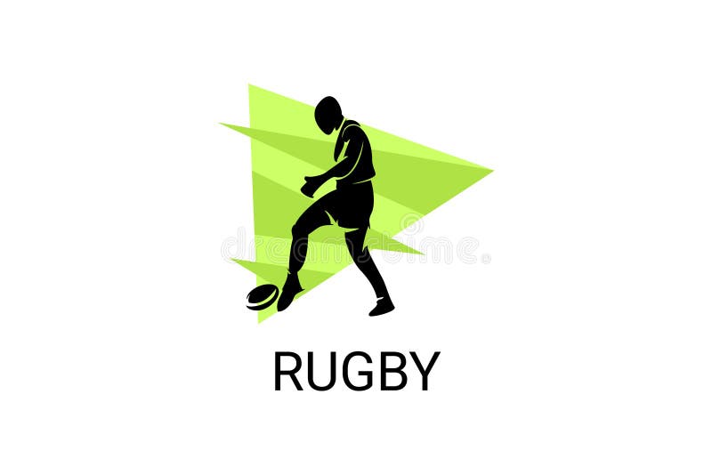 Rugby Sport Vector Simple Icon. Playing Rugby Stock Vector ...