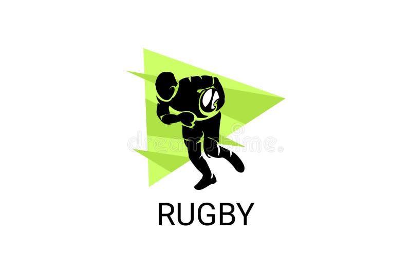 Rugby Sport Vector Simple Icon. Playing Rugby Stock Vector ...
