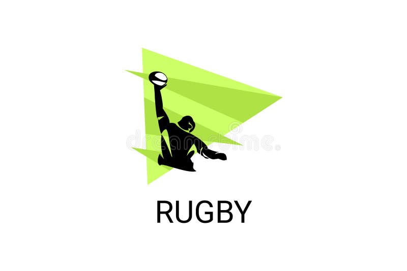 Rugby Sport Vector Simple Icon. Playing Rugby Stock Vector ...