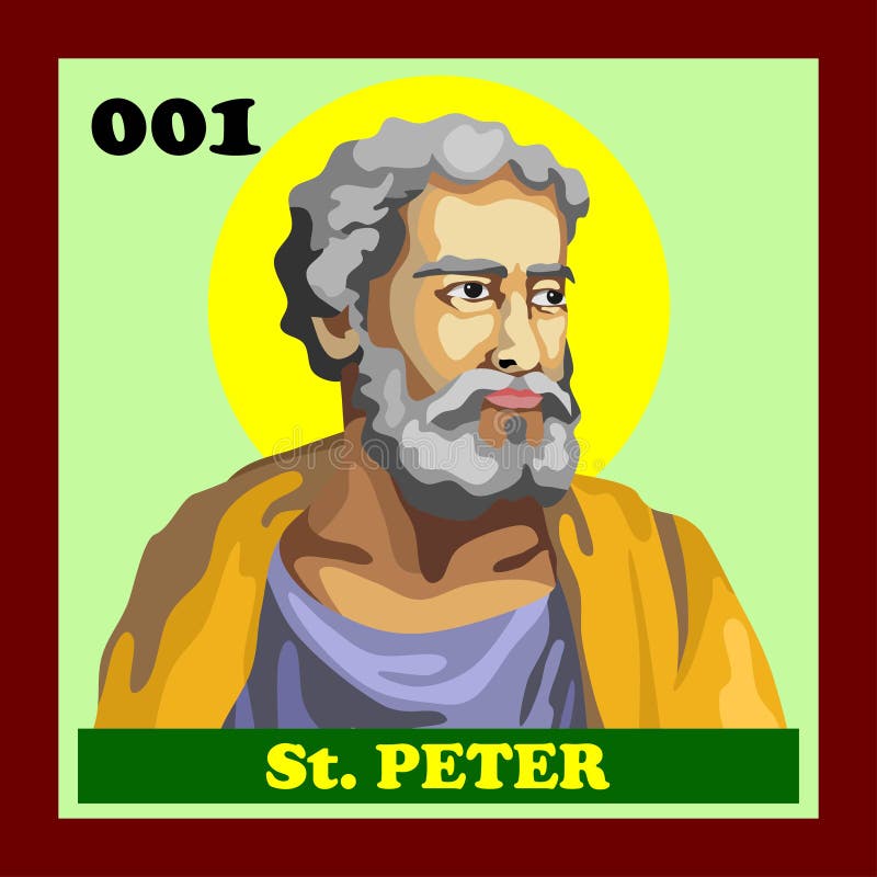 001st Roman Catholic Pope Saint Peter Vector Stock Vector ...