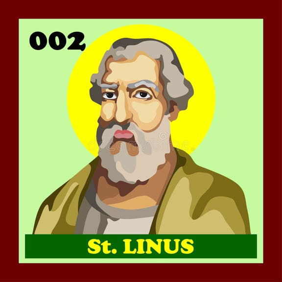 002nd Roman Catholic Pope Saint Linus Vector Stock Vector ...