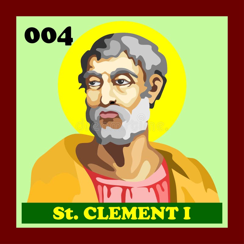 004th Roman Catholic Pope Saint Clement I Vector Stock Vector ...