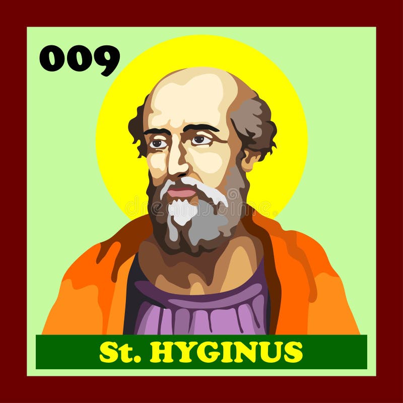 009th Roman Catholic Pope Saint Hyginus Vector Stock Vector ...
