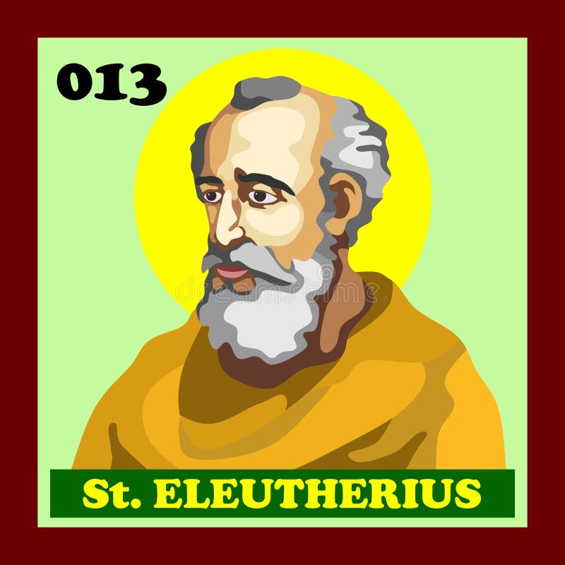 013th Roman Catholic Pope Saint Eleutherius Vector Stock Vector ...