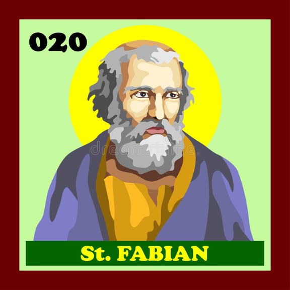 020th Roman Catholic Pope Saint Fabian Vector Stock Vector ...