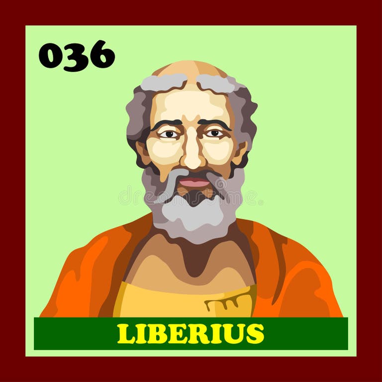 036th Roman Catholic Pope Liberius Vector Stock Vector - Illustration ...