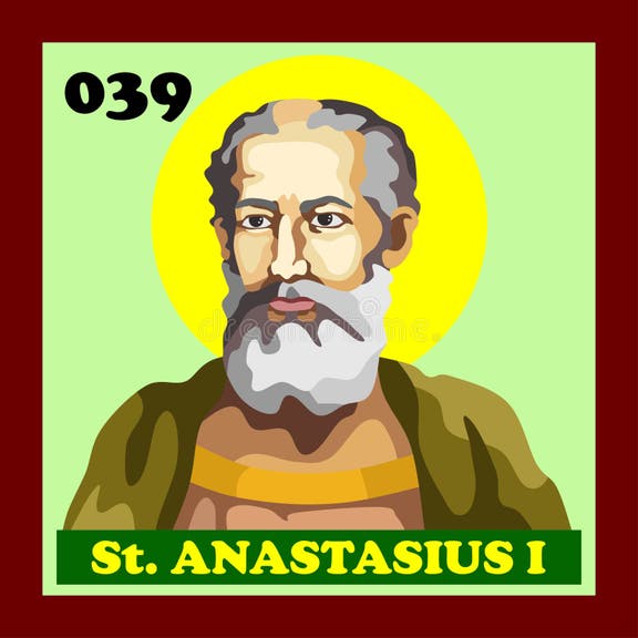 039th Roman Catholic Pope Saint Anastasius I Vector Stock Vector - Illustration of anastasius ...