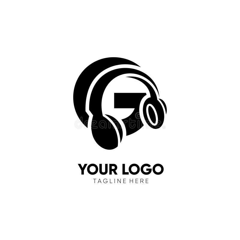Letter G Headphone Logo Design Vector Icon Graphic Illustration Emblem ...