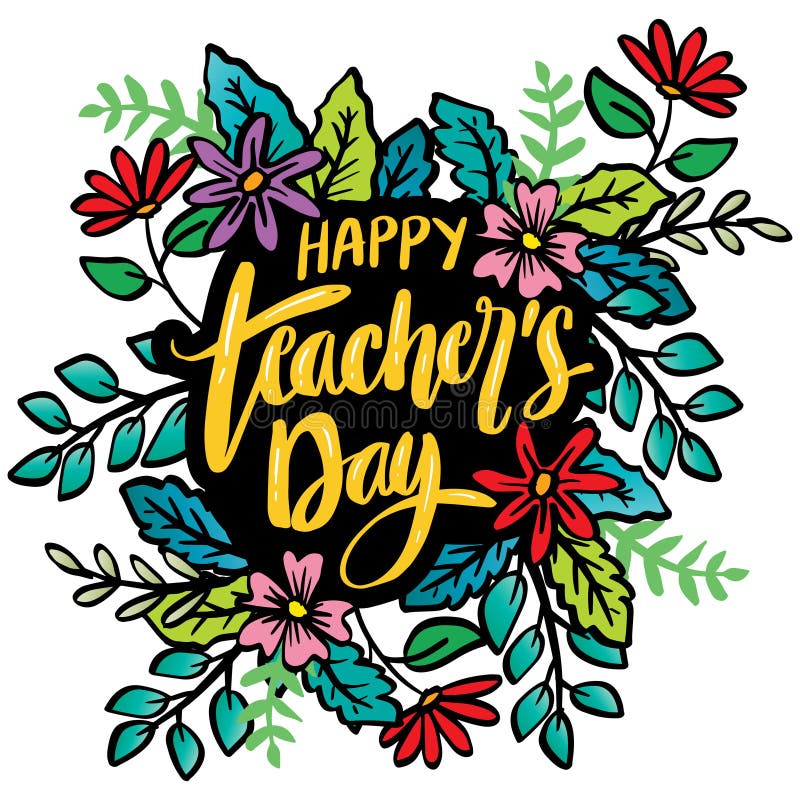 Best Teacher Hand Lettering Stock Illustrations – 349 Best Teacher Hand ...