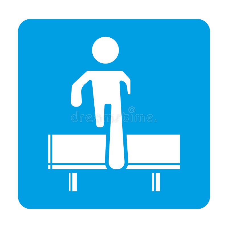 Flat Color Jump Over Obstacle Stock Vector - Illustration of obstacle ...