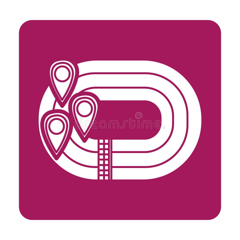 Flat color running track stock vector. Illustration of color - 262629461