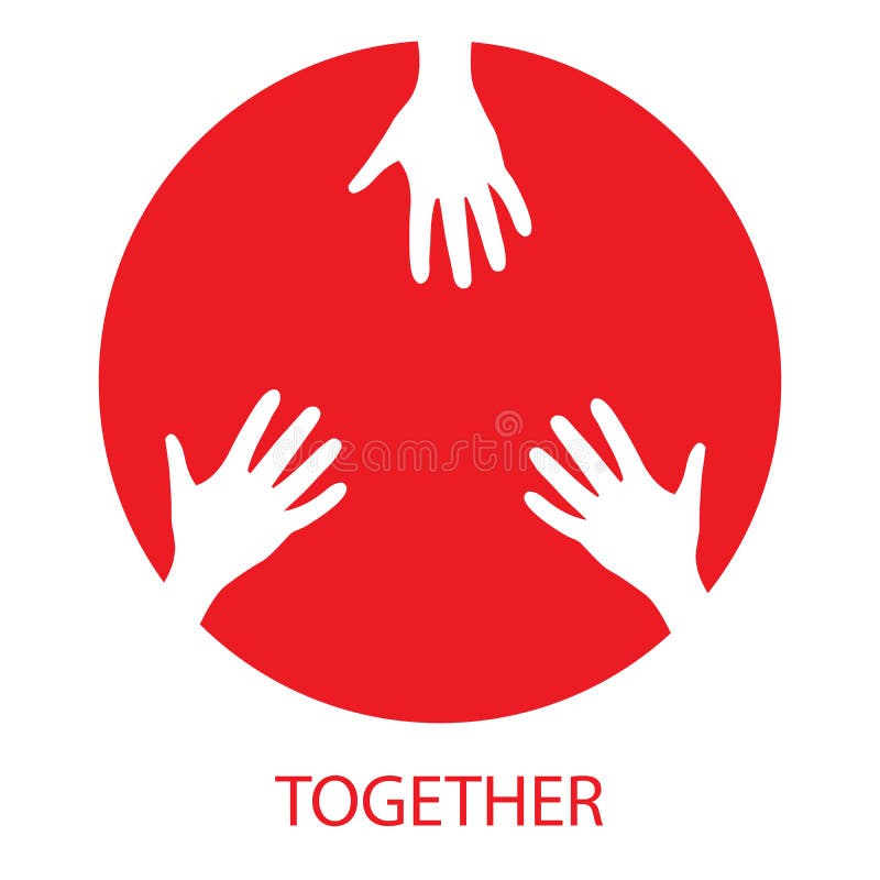 Together stamp on white stock illustration. Illustration of hipster ...