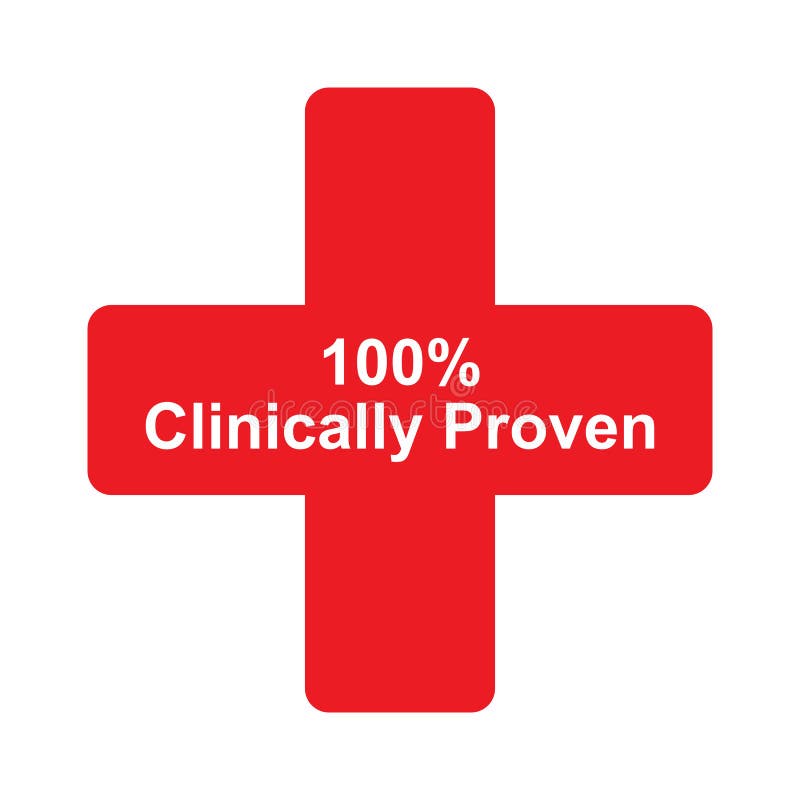 100 Clinically Proven on Cross Stock Illustration - Illustration of ...