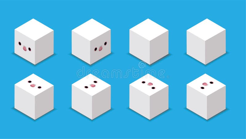 Animal Dice 3D Character Animal White Dove Cartoon Vector Stock Vector ...