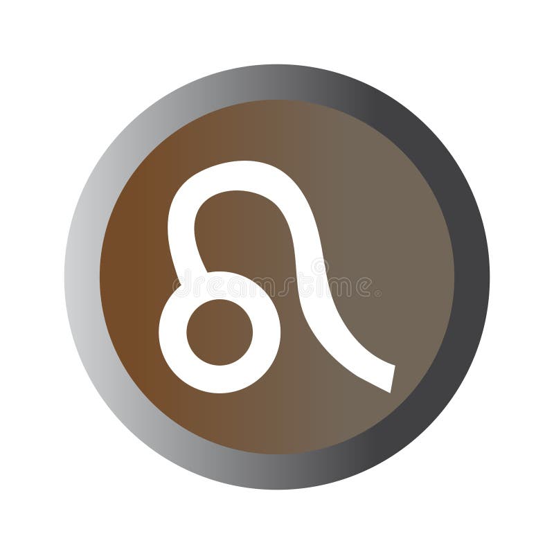 Simple button symbol leo stock vector. Illustration of cartoon - 262978417