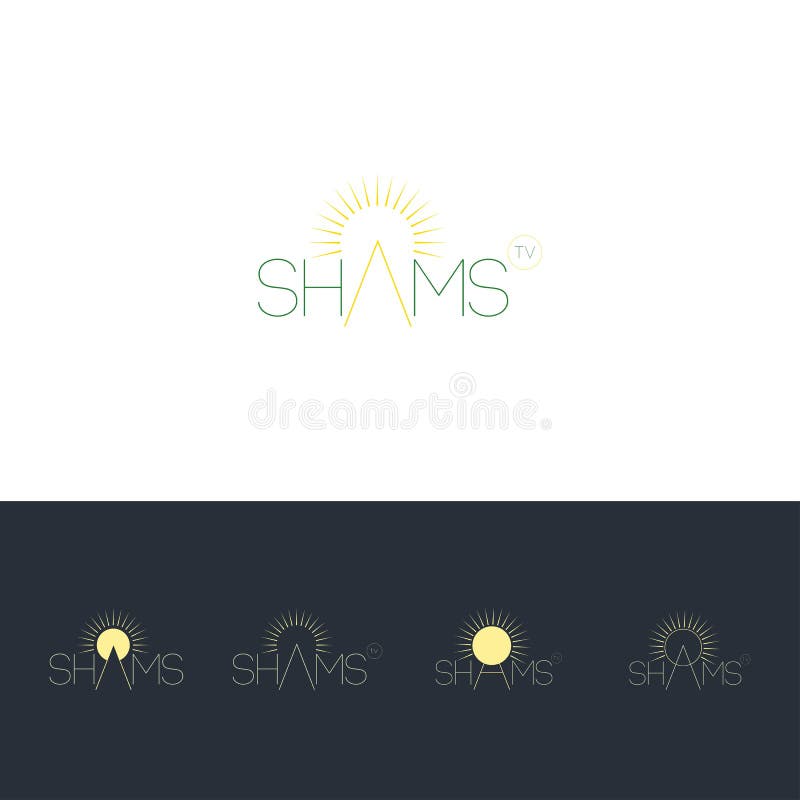 Creative Arabic Calligraphy. (Shams) in Arabic Name Means Sun. Logo ...