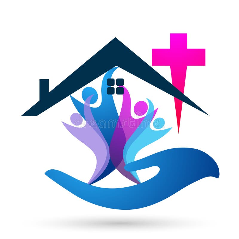 Family Church People Home Love Logo Icon Hearts Happiness Love Care ...