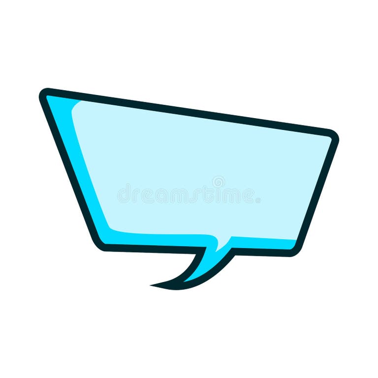 Cartoon word bubble stock vector. Illustration of talk - 263060502