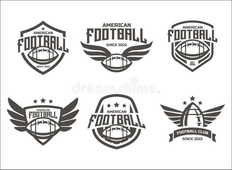 Set of Sports Logos, Games in American Football. Football Logos ...