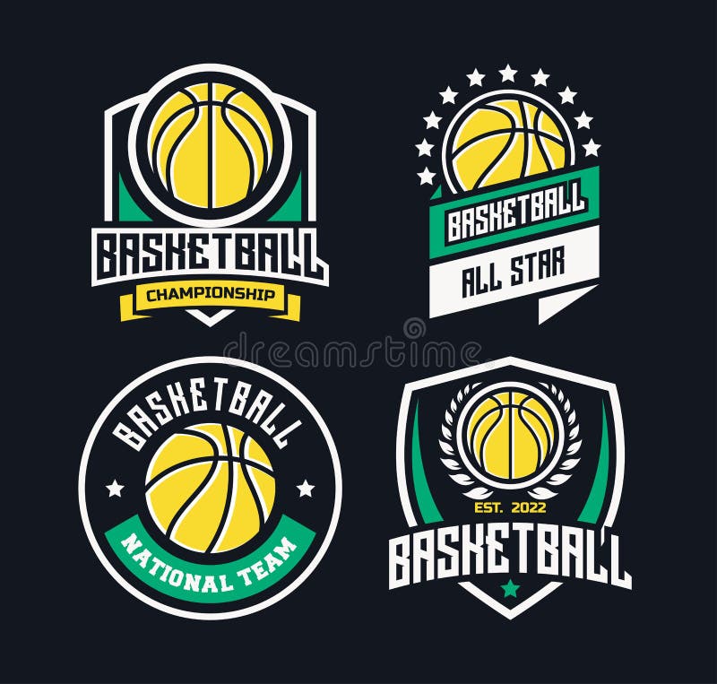 Basketball Logo Collection, Emblem Set Collections. Basketball Logo ...