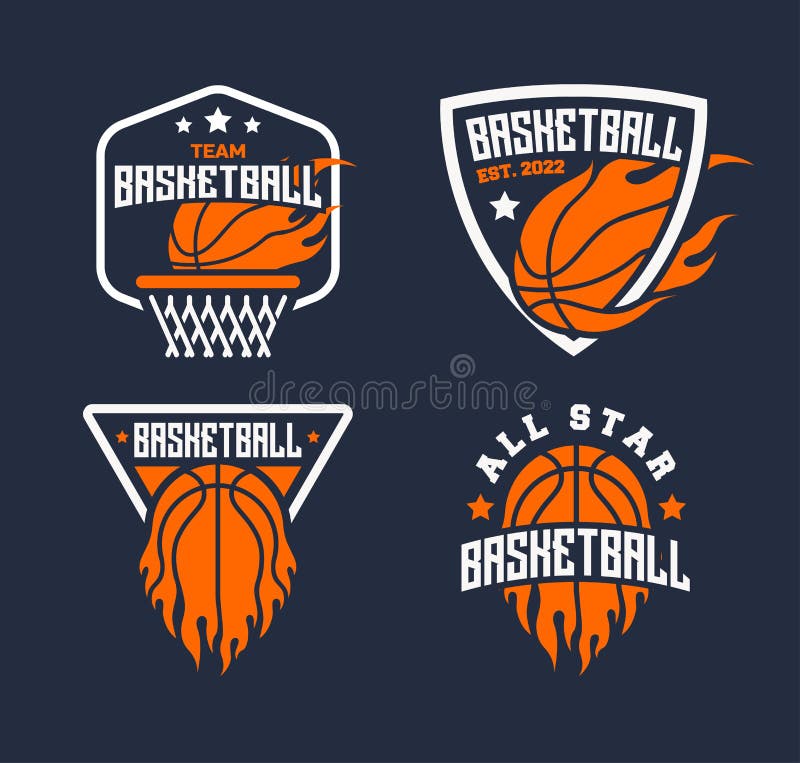 Basketball Logo Collection, Emblem Set Collections. Basketball Logo ...