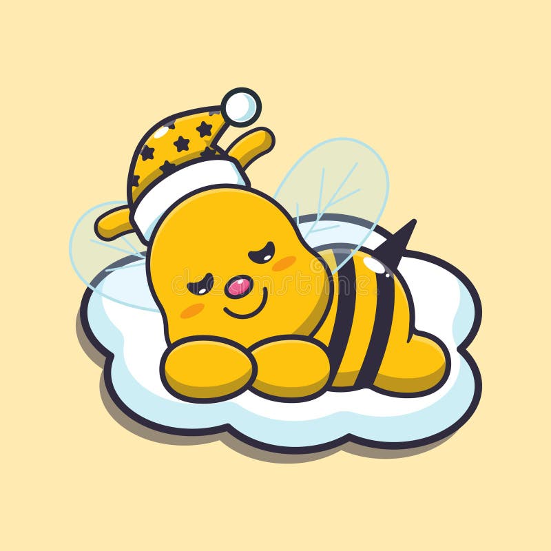 Sleeping Cartoon Bee Stock Illustrations – 702 Sleeping Cartoon Bee ...