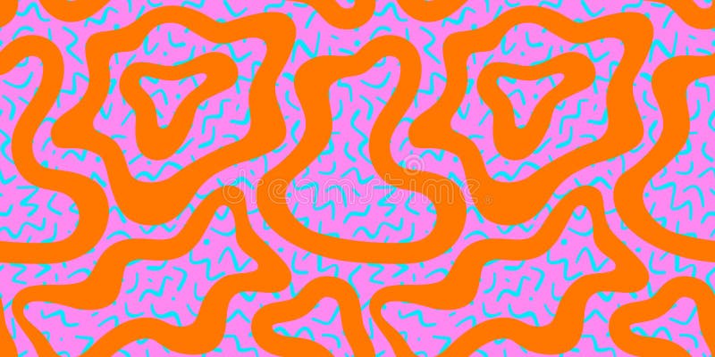 Abstract Colorful Neon Print Seamless Pattern Illustration Stock Vector ...