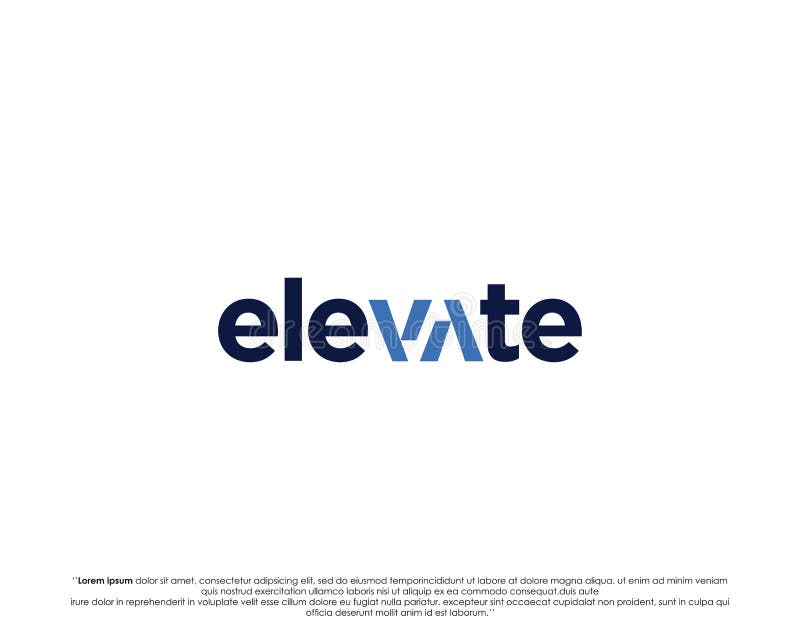 ELEVATE Modern Logo Vector TYPOGRAPHY for Download Stock Vector ...