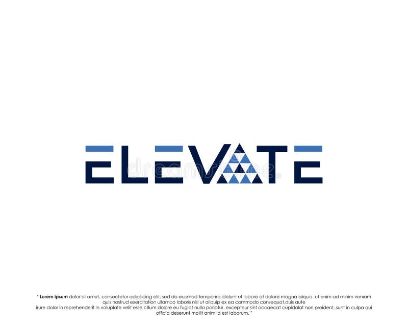 ELEVATE Modern Logo Vector TYPOGRAPHY for Download Stock Vector ...