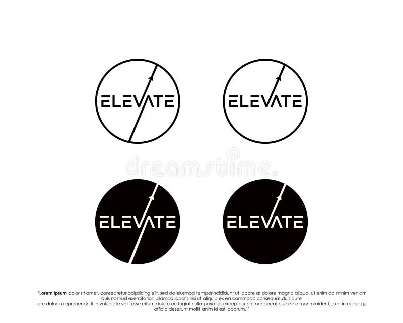 ELEVATE Modern Logo Vector TYPOGRAPHY for Download Stock Vector ...