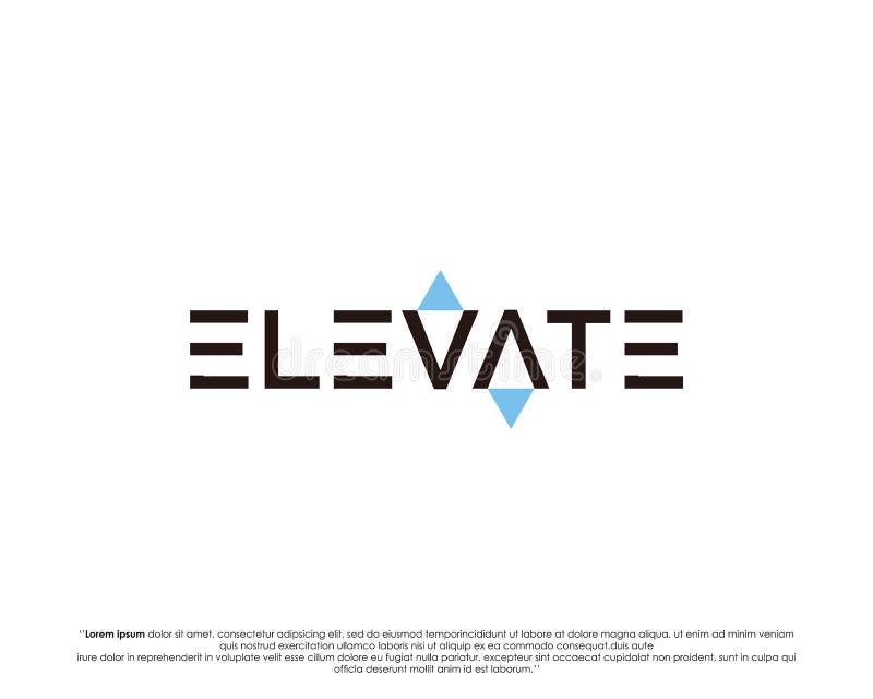 ELEVATE Modern Logo Vector TYPOGRAPHY for Download Stock Vector ...
