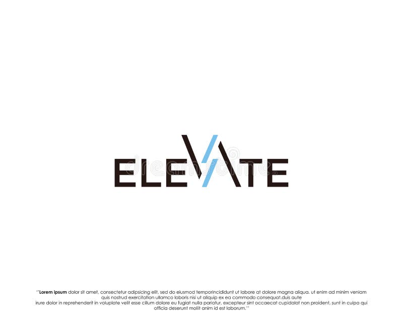 ELEVATE Modern Logo Vector TYPOGRAPHY for Download Stock Vector ...