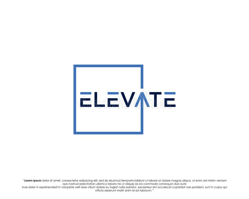 ELEVATE Modern Logo Vector TYPOGRAPHY for Download Stock Vector ...