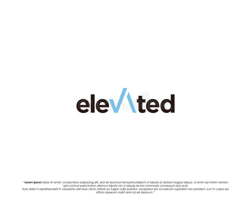 ELEVATE Modern Logo Vector TYPOGRAPHY for Download Stock Vector ...