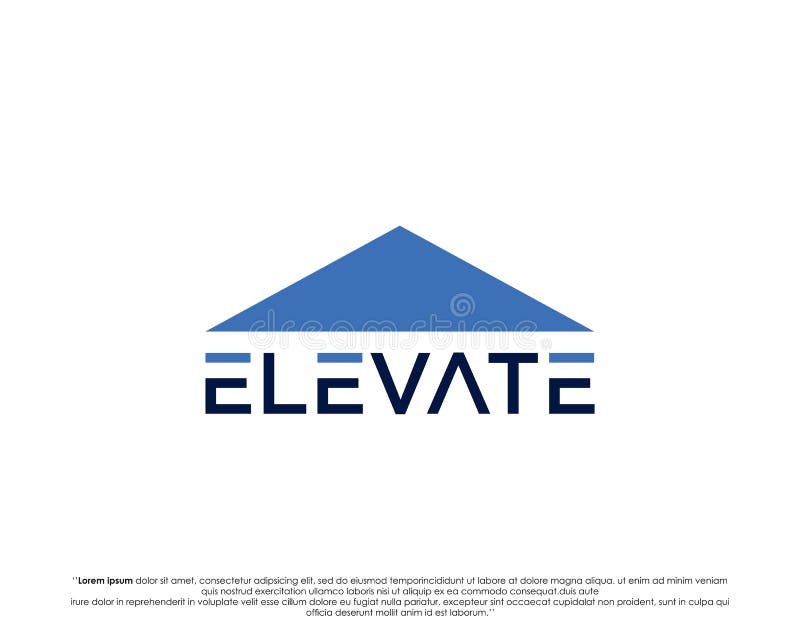 ELEVATE Modern Logo Vector TYPOGRAPHY for Download Stock Vector ...