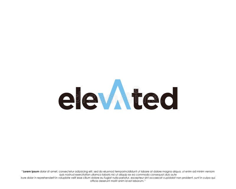 ELEVATE Modern Logo Vector TYPOGRAPHY for Download Stock Vector ...