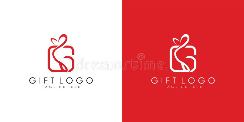 Gift Logo Vector Template Download Modern Design Stock Vector ...