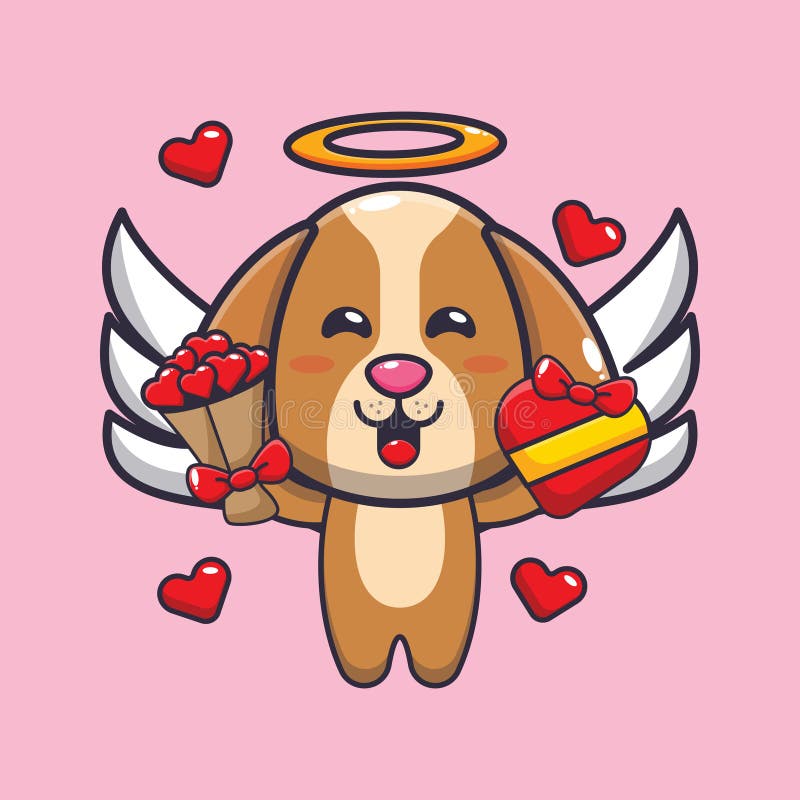 Cupid Dog Stock Illustrations – 402 Cupid Dog Stock Illustrations ...