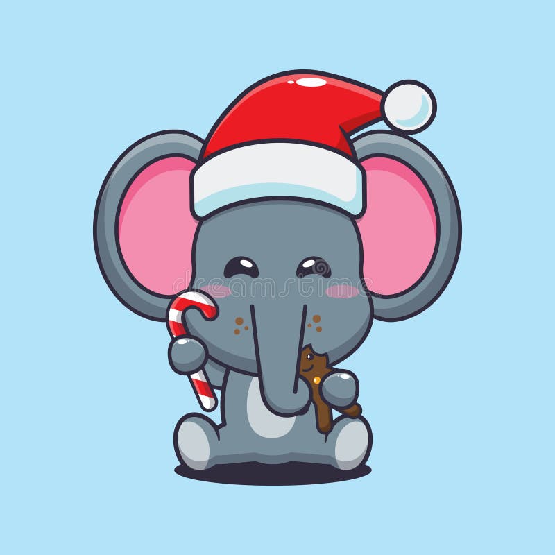 Cute Cartoon Elephant Eating Candy Stock Illustrations – 3 Cute Cartoon ...