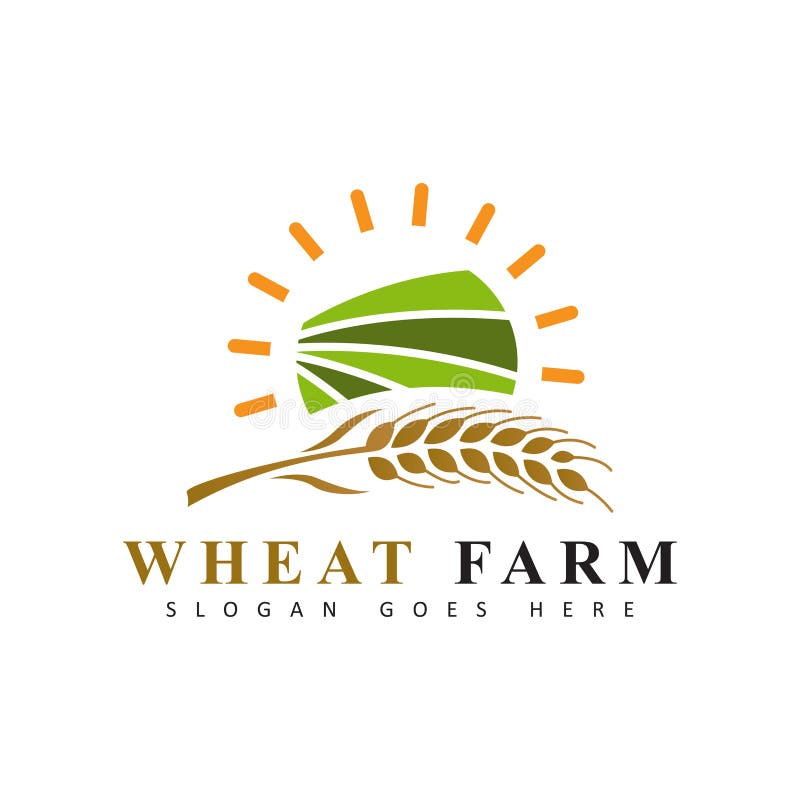 Wheat Seed Icon, Wheat Rice Farm Logo. Vector Illustration Eps4 Stock ...