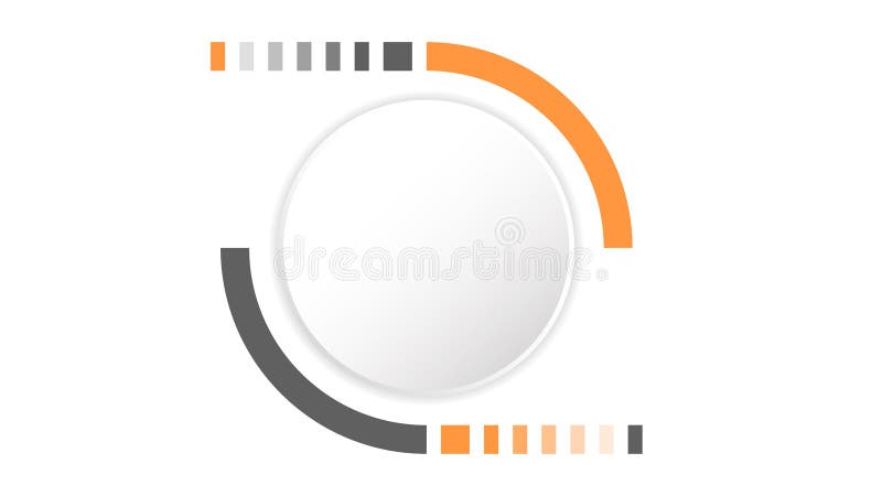 White Grey Circle Technology Background Abstract. Technology with Line ...