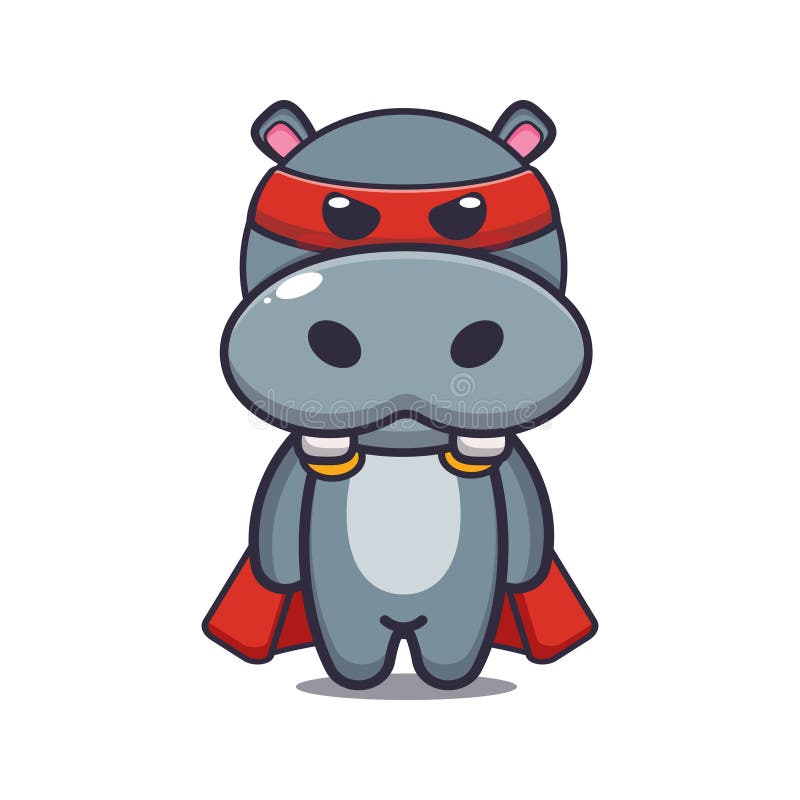 Cute Super Mouse Cartoon Vector Illustration. Stock Vector ...