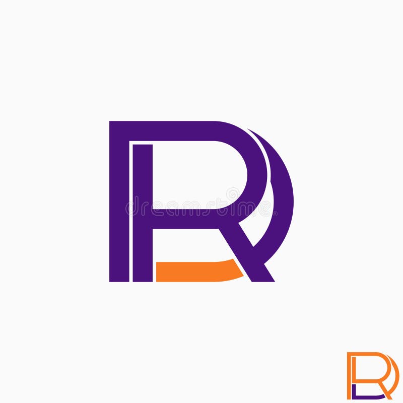 Simple and Unique Letter RD or DW Font on Connect. Related To Initial ...