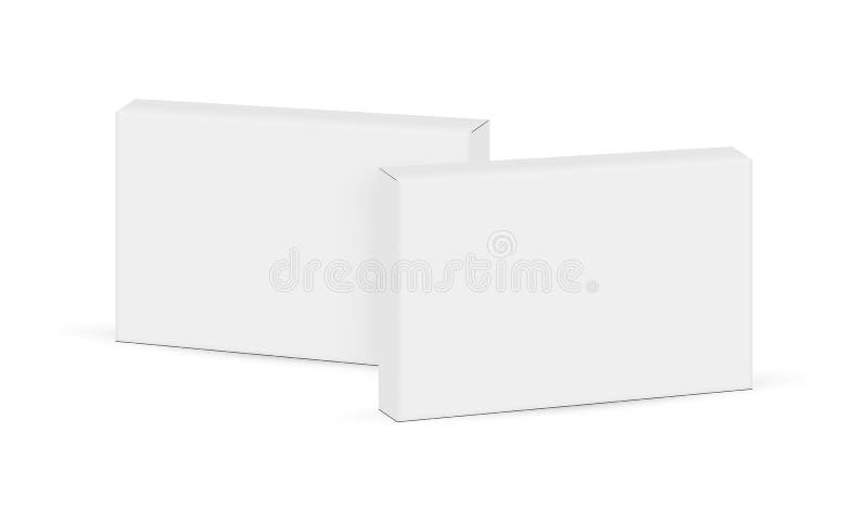 Rectangular Thin Medical Packaging Boxes, Side View Stock Vector ...