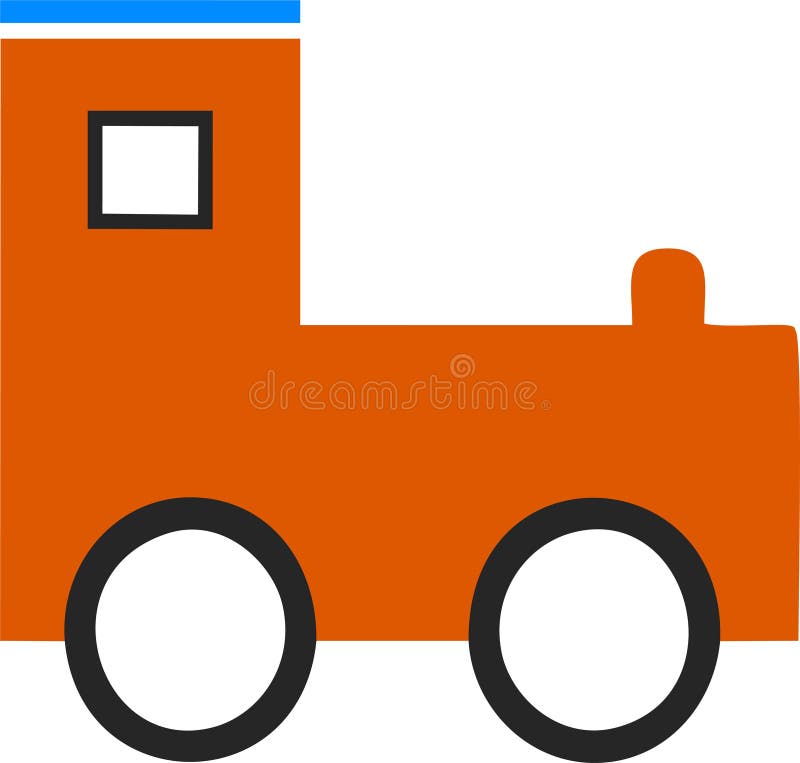 A simple toy train icon stock vector. Illustration of graphic - 263768831