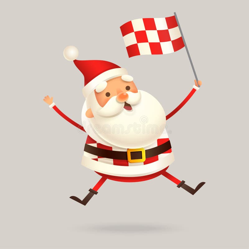 Santa Claus Croatian Football Fan - Vector Illustration Isolated Stock ...